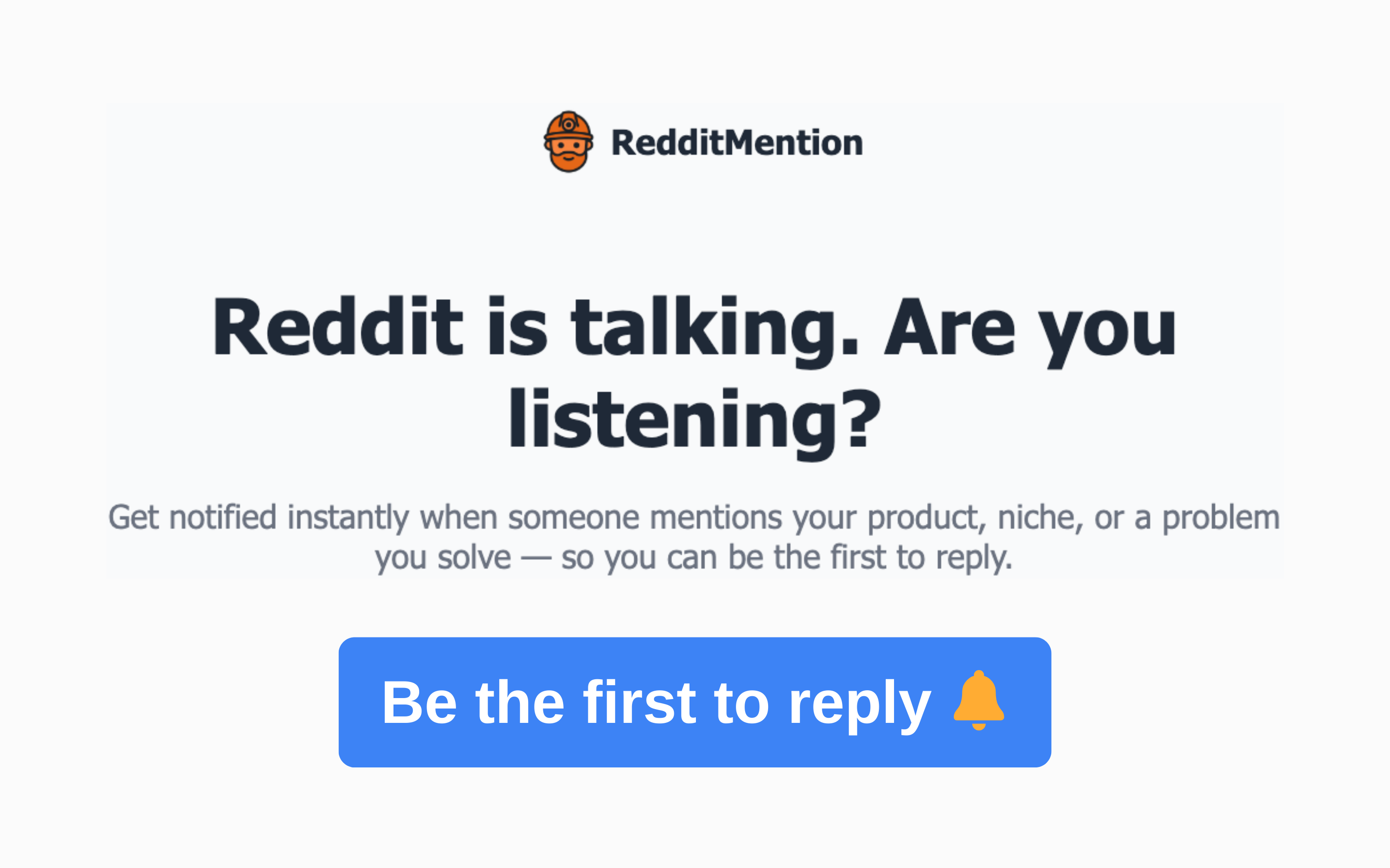Get Instant Reddit Alerts for Your Startup – RedditMention